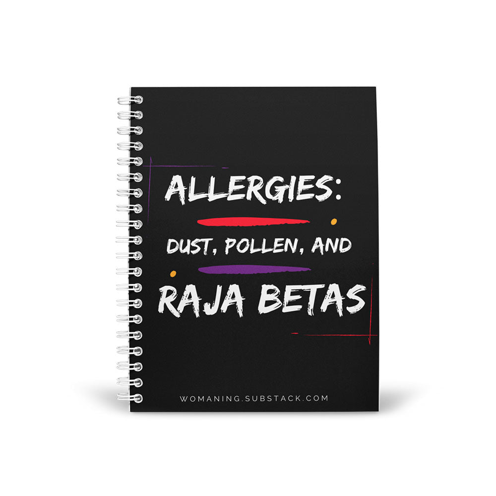 Allergies Raja Betas Notebook – KadakMerch