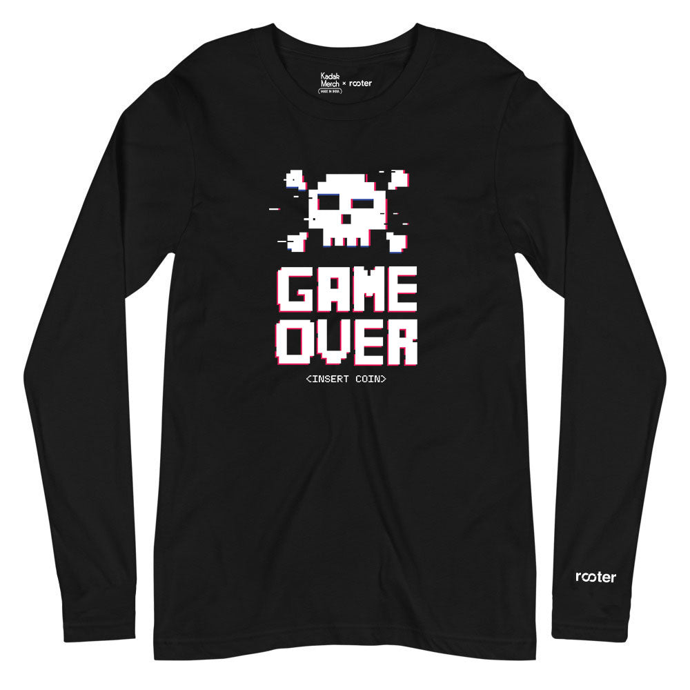 Game Over Skull Full Sleeves T-Shirt – KadakMerch